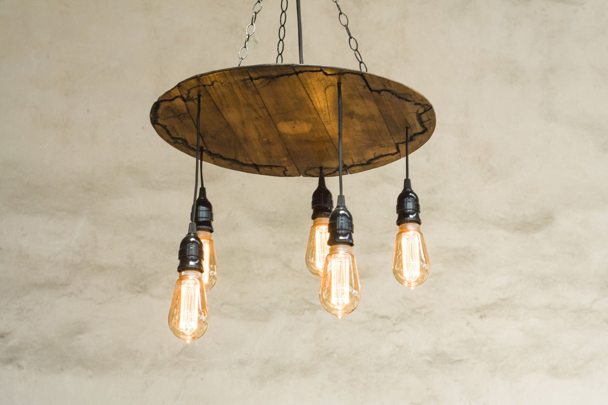 Wine barrel pendant lights - Barrel ceiling light – Black Sea Lighting