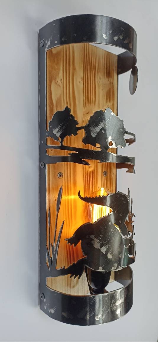 Rustic wall light - Alligator – Black Sea Lighting
